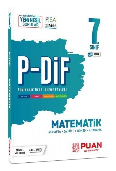 Puan Akademi Yayınları Puan 7. Sınıf Matematik P - Dif