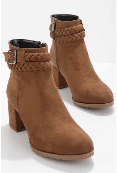 Bambi Taba Süet Kadın Bot ve Bootie K026880052