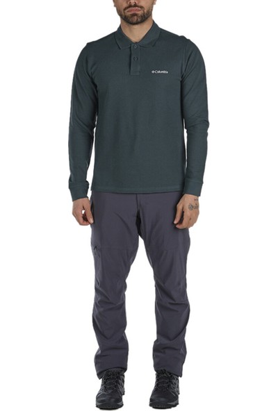 Columbia M Cascade Range Solid Ls Polo Erkek T-Shirt CS0099 Columbia M Cascade Range Solid Ls Polo Erkek T-Shirt CS0099
