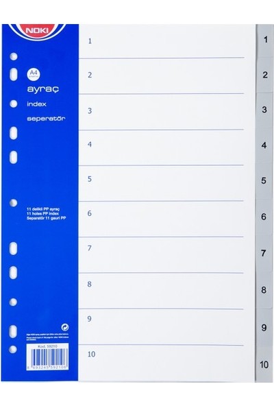 Noki Seperatör 1-10 Rakamlı 5 Paket Noki Seperatör 1-10 Rakamlı 5 Paket