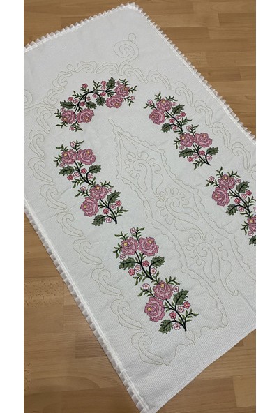 Ayhanhome Ekru*pudra Çeyizlik Kaneviçe Etamin Işleme Nakışlı %100 Pamuk Keten Seccade Ayhanhome Ekru*pudra Çeyizlik Kaneviçe Etamin Işleme Nakışlı %100 Pamuk Keten Seccade