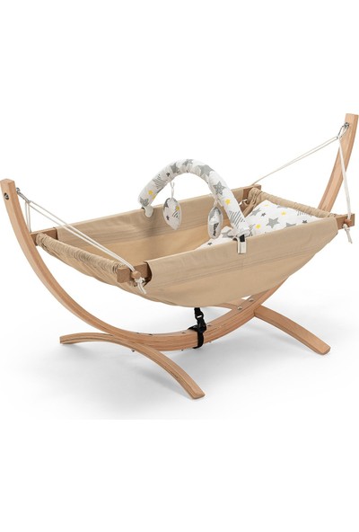 By Todi Ahşap Hamak Bej