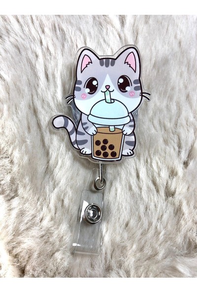 Hediyebum Kahve Içen Kedi Yoyo Kartlık