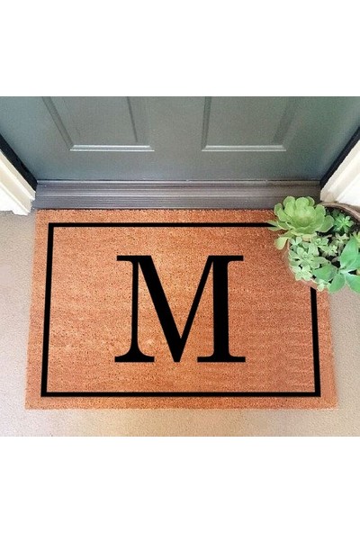 Sevimli Hediye Harf Tasarımlı Kapı Paspası