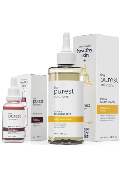 The Purest Solutions Yüksek Oranda Bha Içeren Cilt Bakım Seti (Fiddy Methoduna Uygun) 30 ml 200 ml TPS132 The Purest Solutions Yüksek Oranda Bha Içeren Cilt Bakım Seti (Fiddy Methoduna Uygun) 30 ml 200 ml TPS132