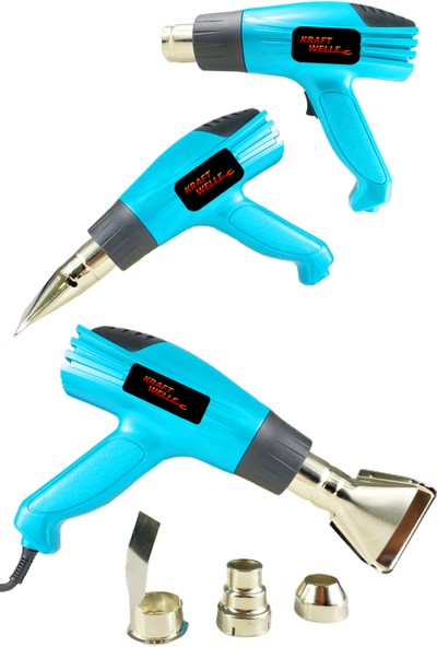 Kraftwelle Kraft Welle Teknoloji Bakır Sargılı 3400 W Isı Ayarlı Sıcak Hava Üfleme Tabancası Kraftwelle Kraft Welle Teknoloji Bakır Sargılı 3400 W Isı Ayarlı Sıcak Hava Üfleme Tabancası