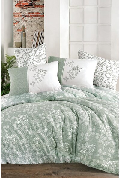 Lady Moda %100 Pamuk Çarşafı Lastikli Tek Kişilik Nevresim Takımı Almeda Yeşil Lady Moda %100 Pamuk Çarşafı Lastikli Tek Kişilik Nevresim Takımı Almeda Yeşil