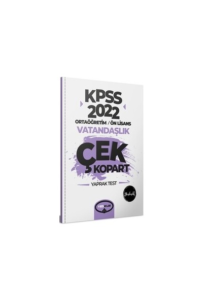 Yediiklim Yayınları 2022 KPSS Ortaöğretim Ön Lisans Genel Kültür Vatandaşlık Çek Kopart Yaprak Test Yediiklim Yayınları 2022 KPSS Ortaöğretim Ön Lisans Genel Kültür Vatandaşlık Çek Kopart Yaprak Test