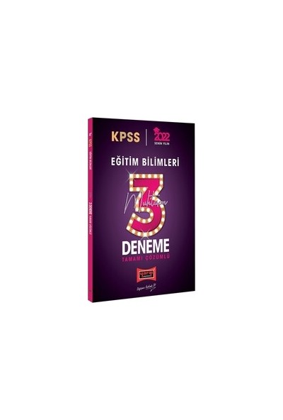 Yargı Yayınevi Yargı Yayınları 2022 KPSS Eğitim Bilimleri Tamamı Çözümlü Muhteşem 3 Deneme Yargı Yayınevi Yargı Yayınları 2022 KPSS Eğitim Bilimleri Tamamı Çözümlü Muhteşem 3 Deneme