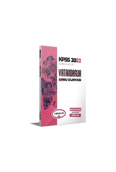 Yediiklim Yayınları Yediiklim yayınları 2022 KPSS Genel Kültür Vatandaşlık Soru Dünyası Yediiklim Yayınları Yediiklim yayınları 2022 KPSS Genel Kültür Vatandaşlık Soru Dünyası