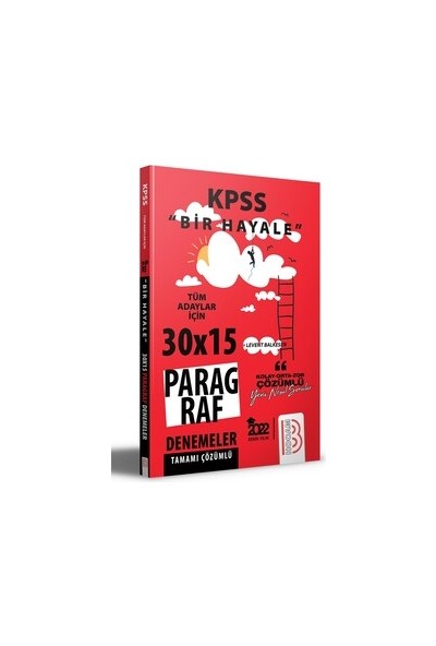 Benim Hocam Yayınevi Benim Hocam Yayınları 2022 KPSS bir Hayale Serisi Paragraf Denemeleri