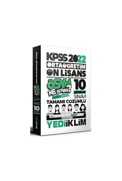 Yediiklim Yayınları 2022 KPSS Ortaöğretim Ön Lisans Gk-Gy Tamamı Çözümlü 10 Fasikül Deneme Yediiklim Yayınları 2022 KPSS Ortaöğretim Ön Lisans Gk-Gy Tamamı Çözümlü 10 Fasikül Deneme