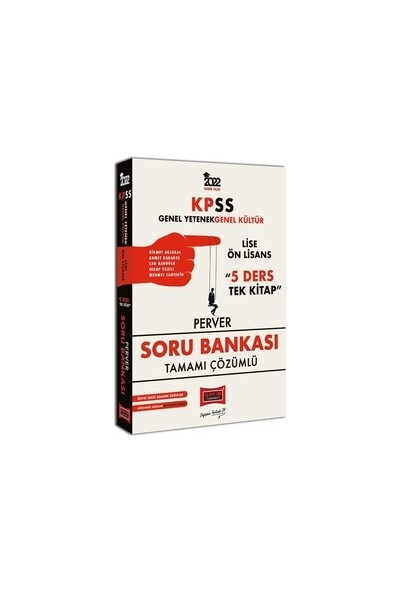Yargı Yayınevi Yargı Yayınları 2022 KPSS Gy Gk Lise Ön Lisans 5 Ders Tek Kitap Perver Tamamı Çözümlü Soru Bankası