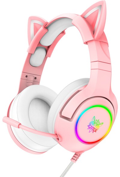 Onikuma Oyunu Kulaklık K9 7.1 Kedi Kulakları Pembe Onikuma Oyunu Kulaklık K9 7.1 Kedi Kulakları Pembe