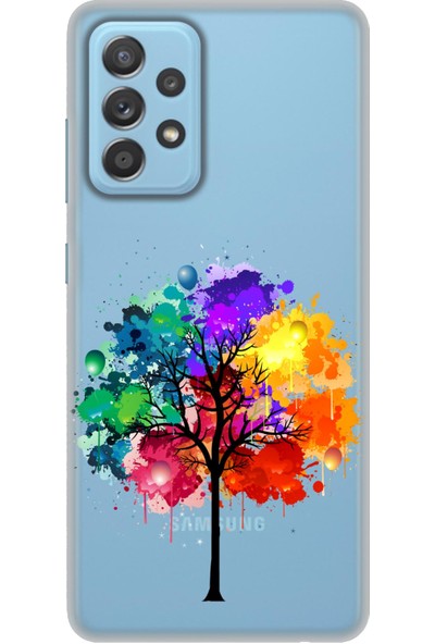 Gramaphone Samsung Galaxy A72 Kılıf Hd Baskılı Kılıf - Colored Tree Gramaphone Samsung Galaxy A72 Kılıf Hd Baskılı Kılıf - Colored Tree