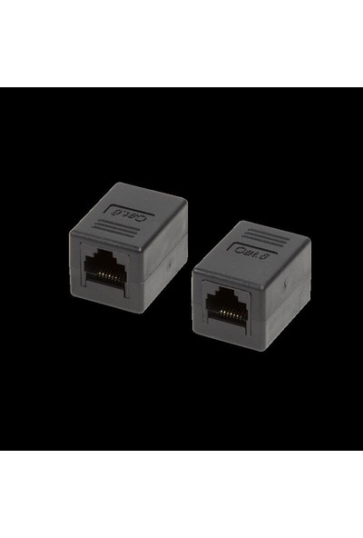 YKA Cat6 RJ45 Ara Dişi-Dişi Siyah YKA Cat6 RJ45 Ara Dişi-Dişi Siyah