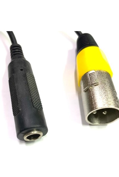 Xlr Erkek - 6.3mm Mono Dişi Çevirici Kablo Xlr Erkek - 6.3mm Mono Dişi Çevirici Kablo