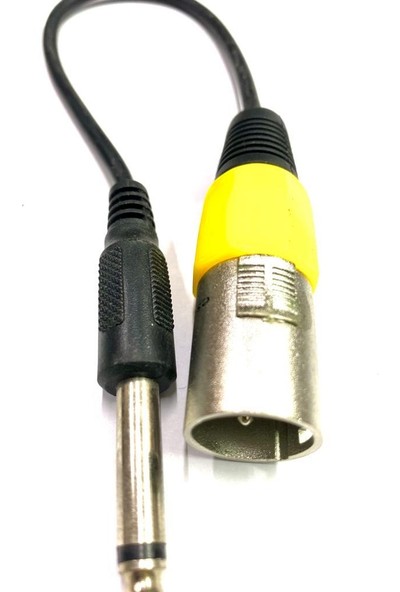 Xlr Erkek - 6.3mm Mono Erkek Çevirici Kablo Xlr Erkek - 6.3mm Mono Erkek Çevirici Kablo