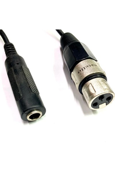 Xlr Dişi - 6.3mm Mono Dişi Çevirici Kablo