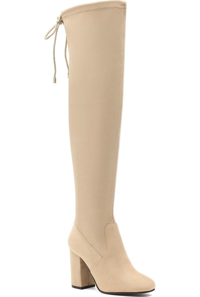 Nine West Cırka 1pr Nude Kadın Topuklu Çizme