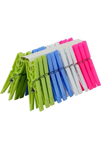 Nistabolje 72 Adet Mandal Klasik Çamaşır Mandalı Plastik