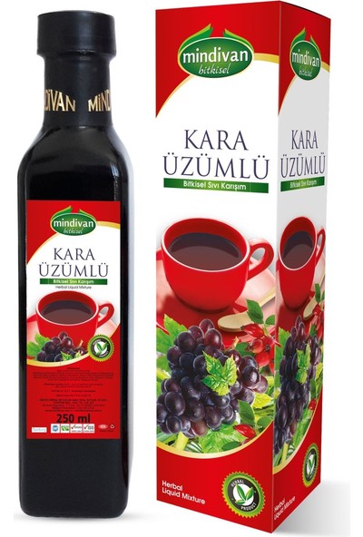 Mindivan Kara Üzümlü Sıvı Karışım 250 ml