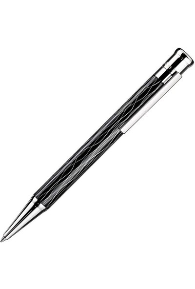 Otto Hutt Dizayn 04 Wave Desen Siyah Tükenmez Kalem 001-61975