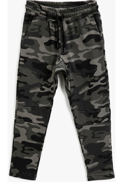 Koton Kamuflaj Desenli Eşofman Altı Pamuklu