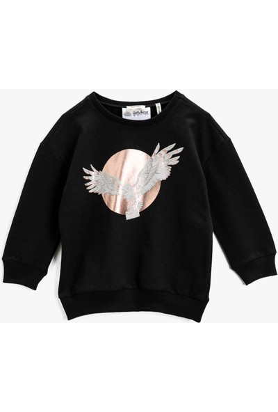 Koton Harry Potter Lisanslı Baskılı Sweatshirt Bisiklet Yaka