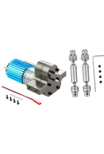 Lovoski Metal Dalga Kutusu Transfer 370 Motor Aksesuarı Için Wpl C14 Q60 Titanyum Renk (Yurt Dışından)