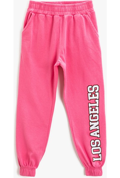 Koton Los Angeles Baskılı Jogger Eşofman Altı Pamuklu