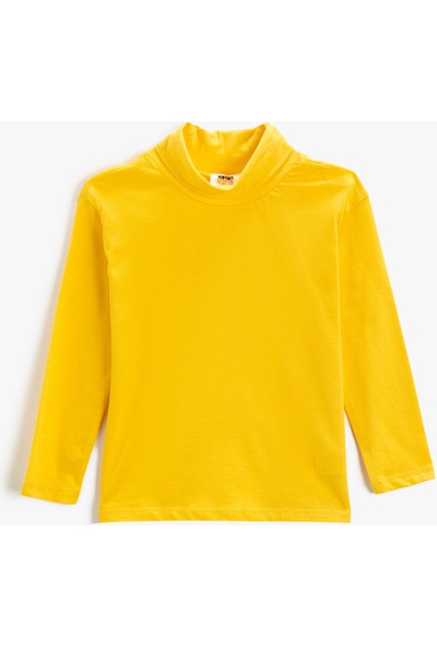 Koton Basic Boğazlı Tişört Pamuklu Uzun Kollu Koton Basic Boğazlı Tişört Pamuklu Uzun Kollu
