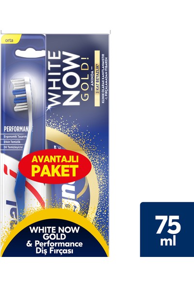 Signal White Now Gold Diş Macunu + Diş Fırçası