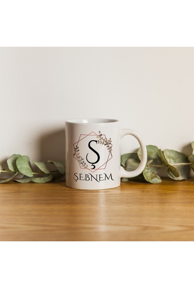 Kumsal Butik Ş Harfi İsme Özel Baskılı Kupa Bardak
