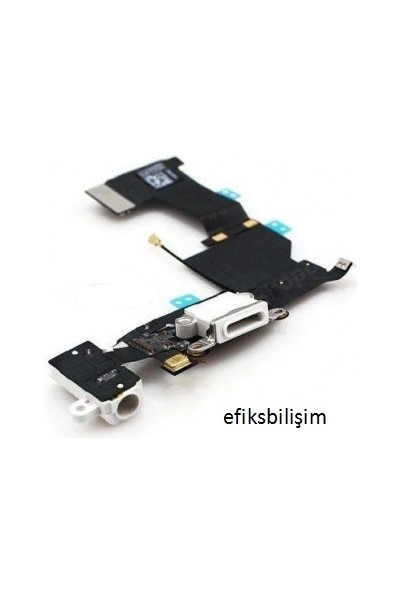 Efiks Iphone 5s USB Şarj Soket Flex Beyaz Efiks Iphone 5s USB Şarj Soket Flex Beyaz