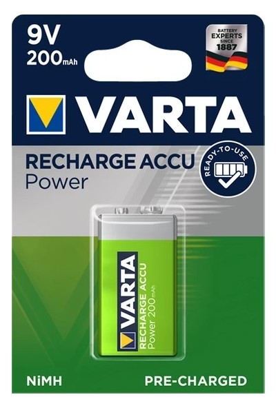Varta Power Accu Ready 2 Use 9V Pil - E 200MAH 1 Adet GAE8880000423 Varta Power Accu Ready 2 Use 9V Pil - E 200MAH 1 Adet GAE8880000423