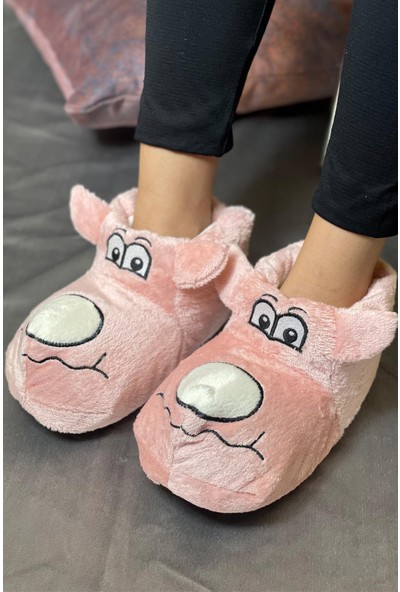 Modafrato Cc-82 Hayvanlı Panduf Peluş Ev Ayakkabısı