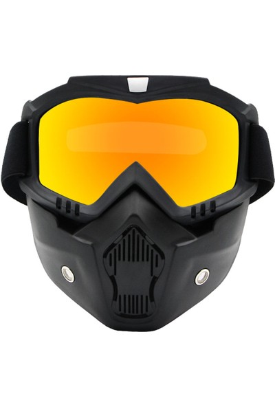 Homyl Motocross Gözlük Bisiklet Anti Sis Rüzgar Geçirmez Toz Geçirmez Gözlük Kalkan Koruyucu Kırmızı (Yurt Dışından)