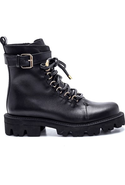 Derimod Kadın Deri Toka Detaylı Postal Bot