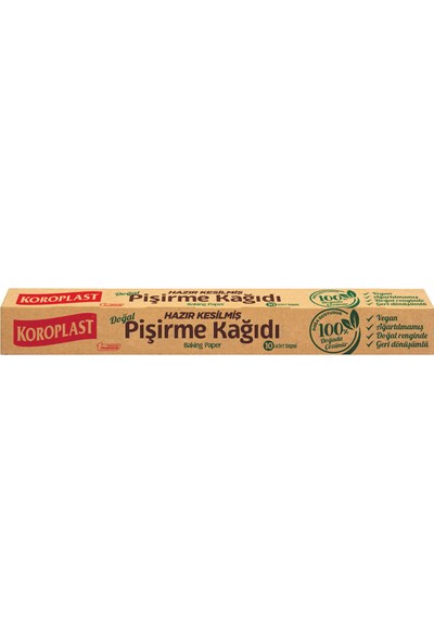 Koroplast Doğal Pişirme Kağıdı Hazır Kesim 10'lu Koroplast Doğal Pişirme Kağıdı Hazır Kesim 10'lu