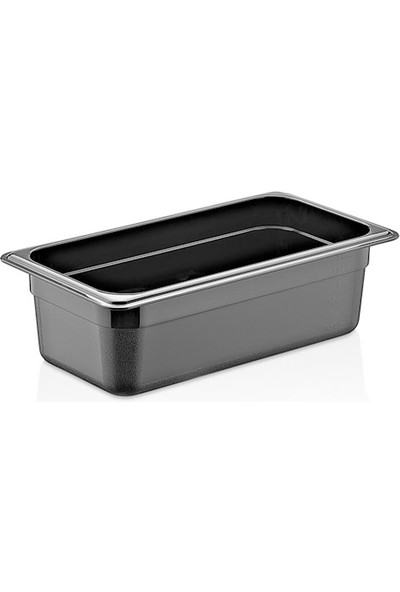 Gastroplast Gn 1/9-65 mm Gastronom Küvet, Polikarbon, Siyah Gastroplast Gn 1/9-65 mm Gastronom Küvet, Polikarbon, Siyah