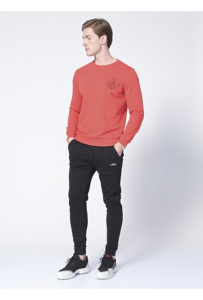 National Geographic Island Siyah Erkek Eşofman Altı