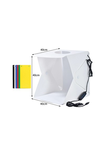 Robitshop Işıksız 40 x 40 cm Stüdyo Ürün Fotoğraf Çekim Çadırı Robitshop Işıksız 40 x 40 cm Stüdyo Ürün Fotoğraf Çekim Çadırı