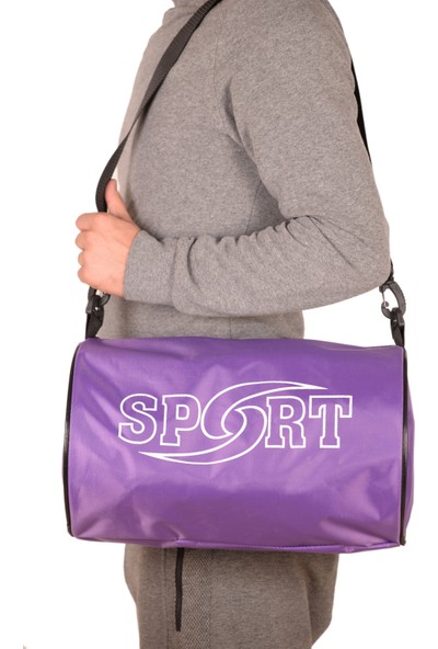Unisex Sporcu Silindir Omuz Askılı Spor Çantası