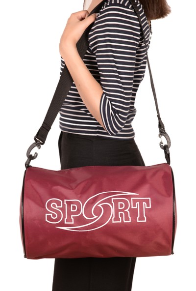 Babres Unisex Sporcu Silindir Omuz Askılı Spor Çantası
