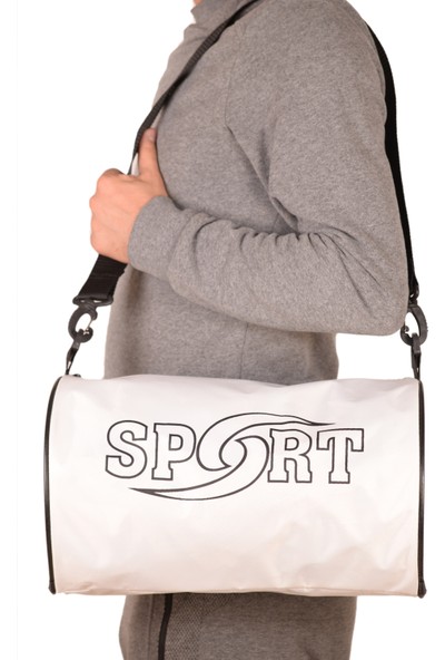 Unisex Sporcu Silindir Omuz Askılı Spor Çantası