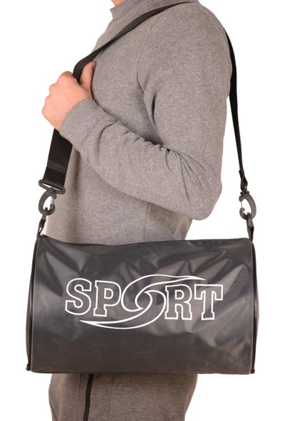 Unisex Sporcu Silindir Omuz Askılı Spor Çantası