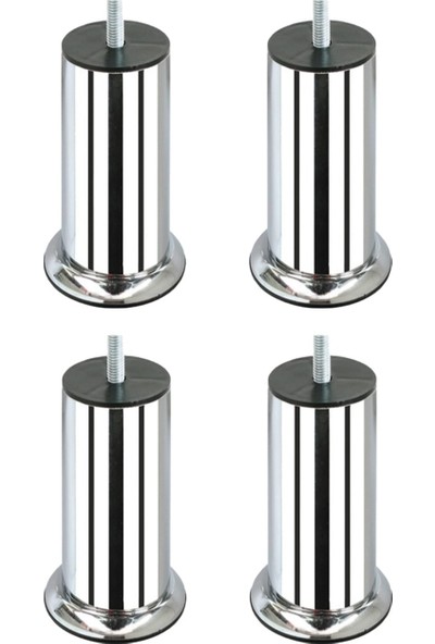 Yoys Hardware Baza Koltuk Kanepe Sehpa Ayağı Krom 15 cm 4'lü Ince Diş (Demir Destekli) Yoys Hardware Baza Koltuk Kanepe Sehpa Ayağı Krom 15 cm 4'lü Ince Diş (Demir Destekli)