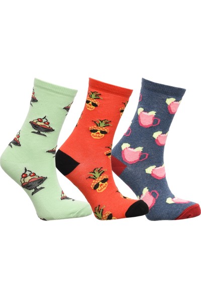 Jose Juan 3 Çift Kadın Çorap Koton Dsn1 04316