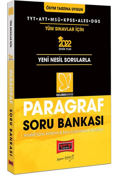 Yargı Yayınları 2022 TYT AYT MSÜ KPSS ALES DGS Paragraf Soru Bankası Yargı Yayınları 2022 TYT AYT MSÜ KPSS ALES DGS Paragraf Soru Bankası